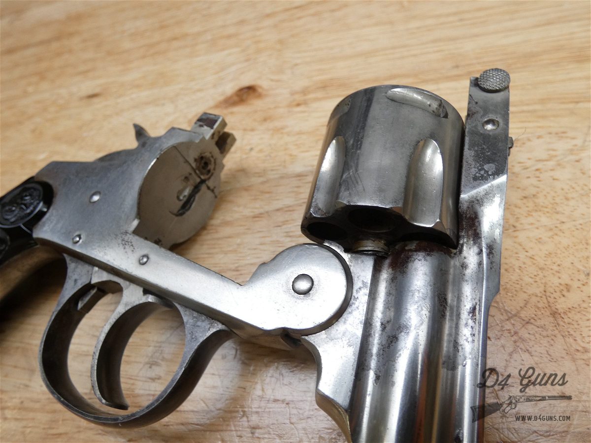 Iver Johnson Safety Hammerless Owl Head - .38 S&W - Top Break - Nickel ...