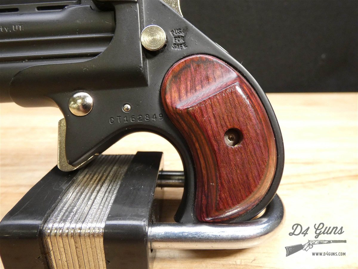 Cobra Firearms Derringer Model CB9BR - 9mm - Rosewood Grips - W/ Box -C - Revolvers at GunBroker ...