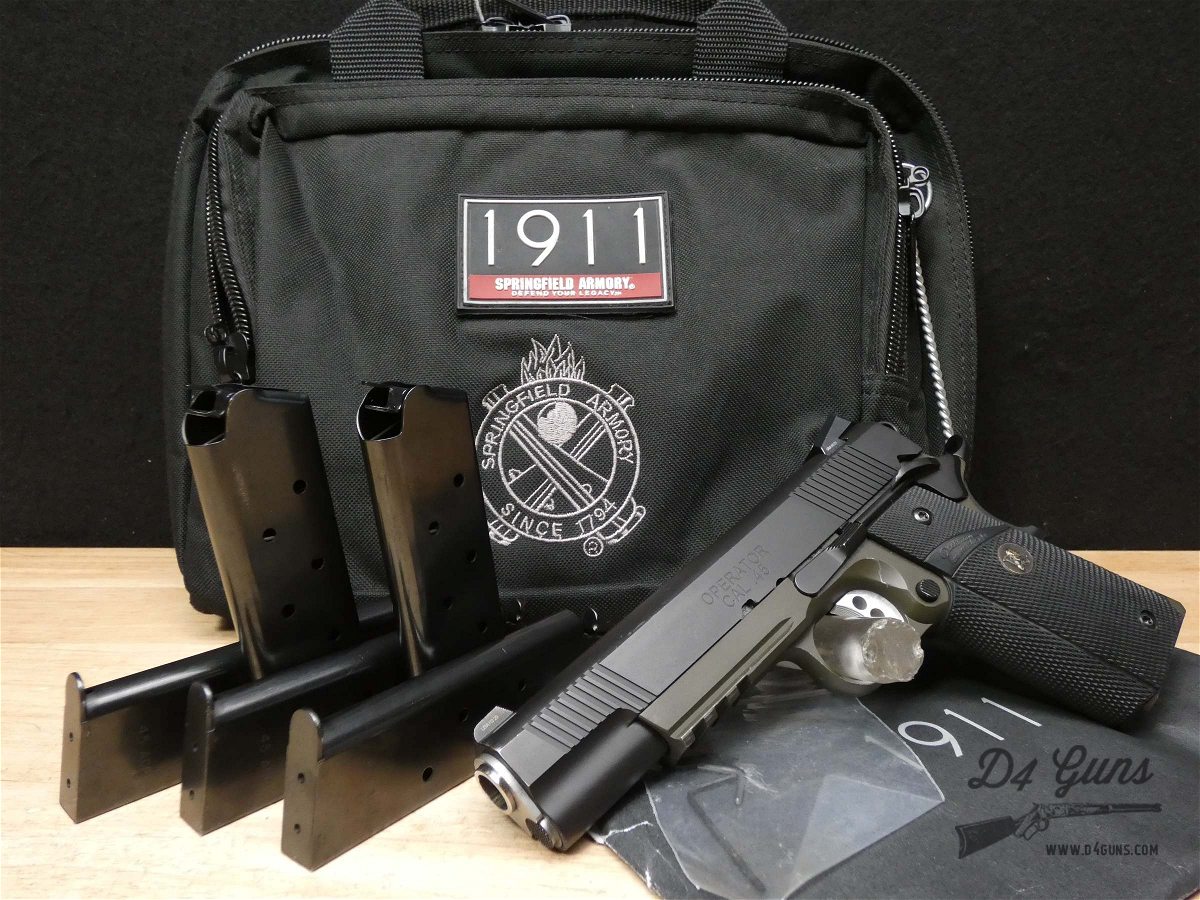 Springfield Loaded Marine Corps Operator 1911 - .45 ACP - Case -OD ...
