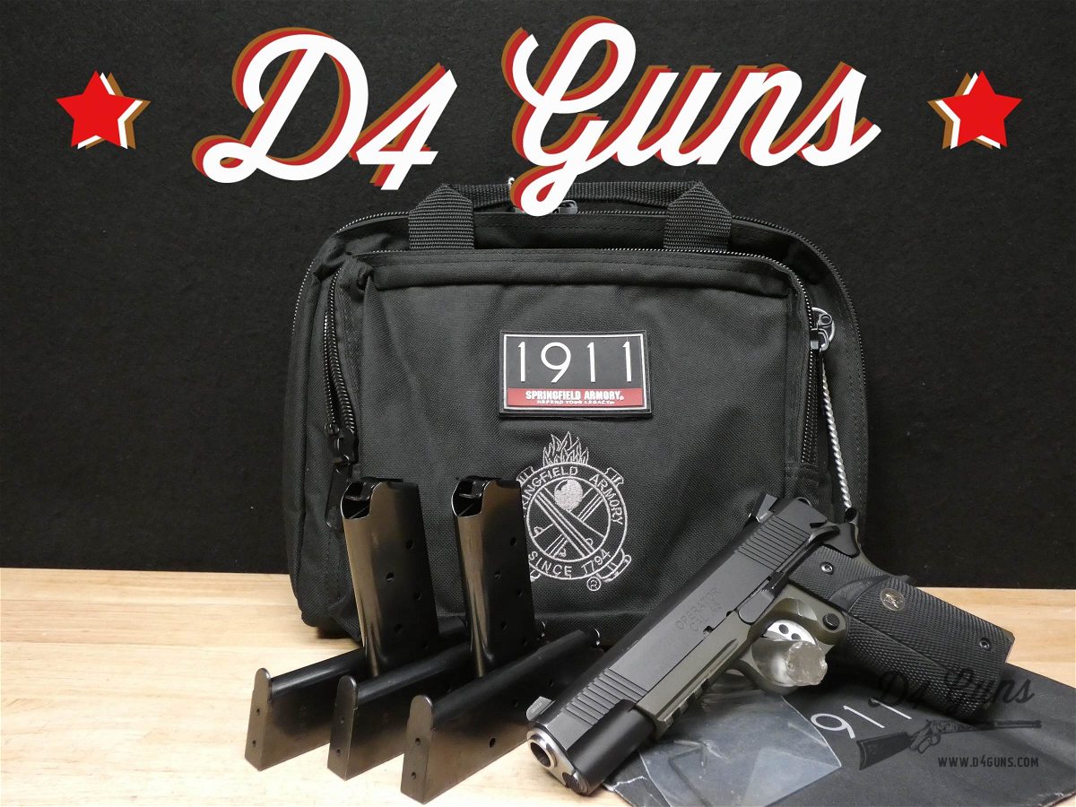 Springfield Loaded Marine Corps Operator 1911 - .45 ACP - Case -OD ...