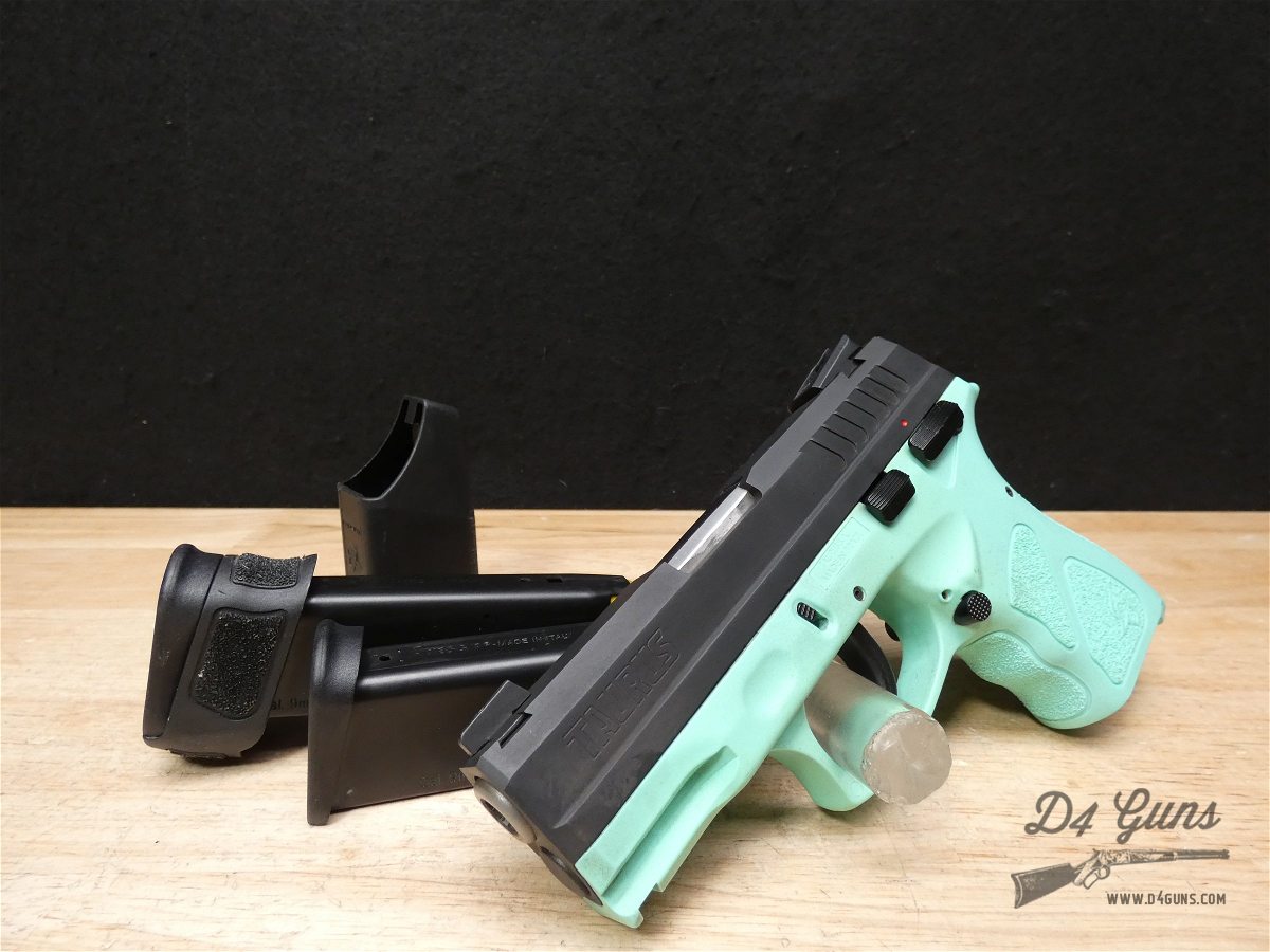 Taurus TH9c - 9mm - w/ 2 Mags - Like Gx4 - Teal - TH 9c - Compact ...