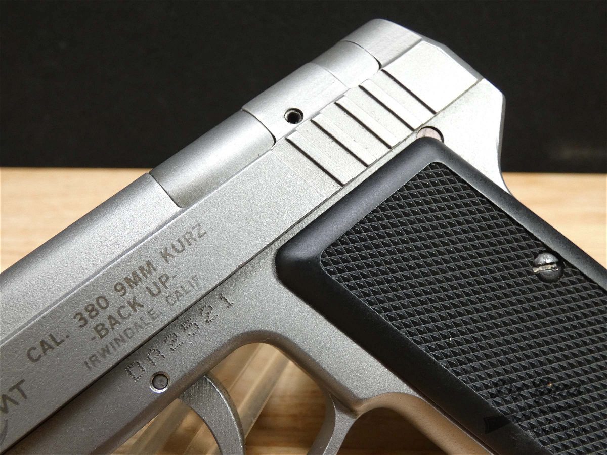 AMT Backup - .380 ACP/ 9MM Kurz - Stainless - w/Mag - Irwindale - Semi ...