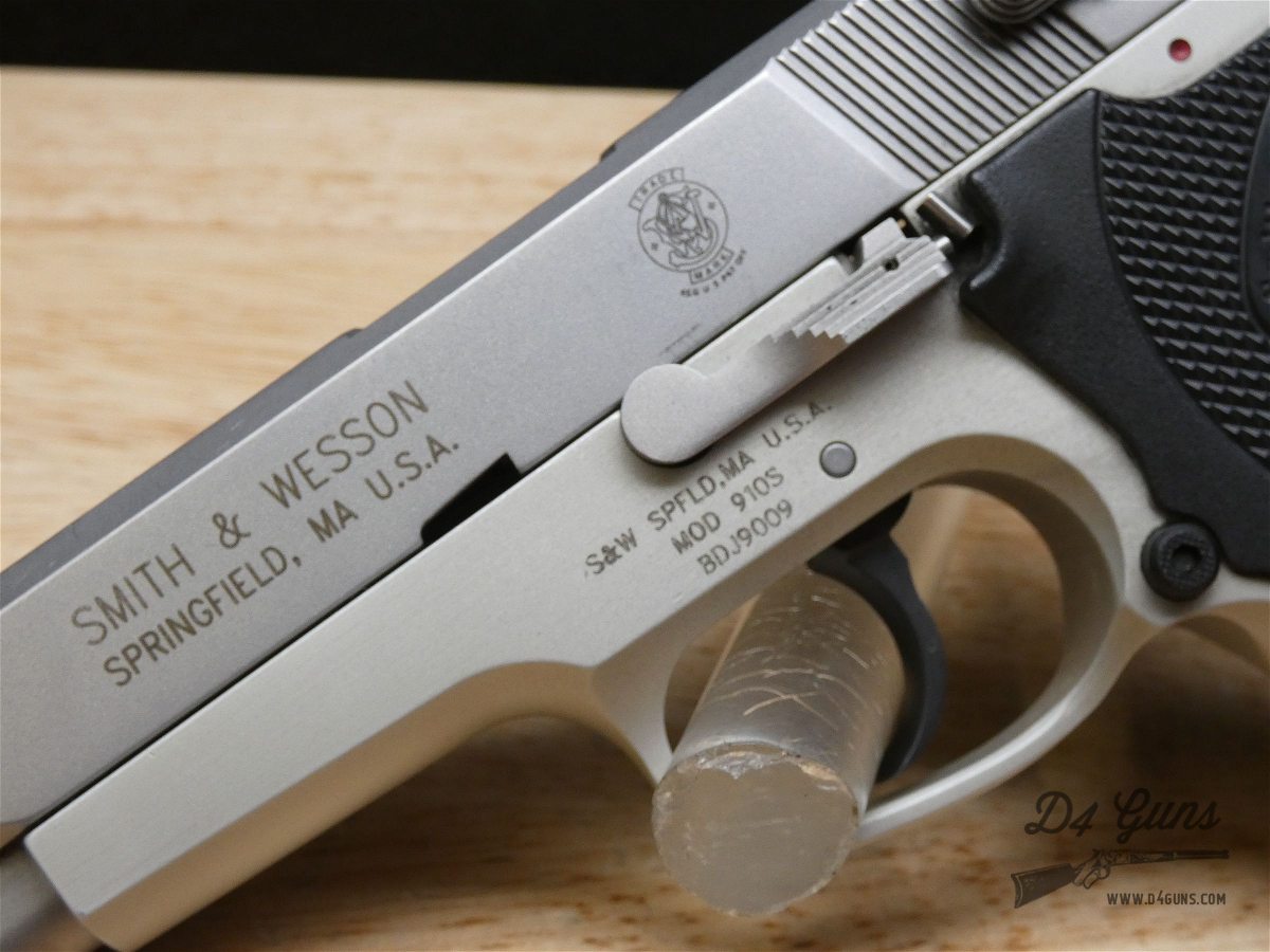 Smith & Wesson Model 910S - 9mm - w/ Case & 4 Mags - S&W 910 Stainless - Semi Auto Pistols at ...