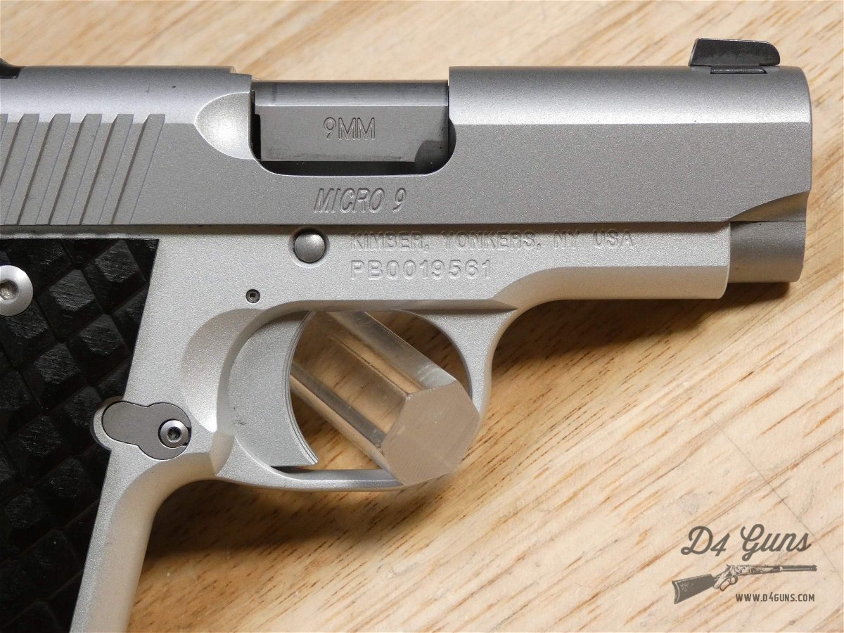 Kimber Micro 9 STS Rosewood - 9mm - Micro9 - Stainless - 3 Mags! - 1911 ...