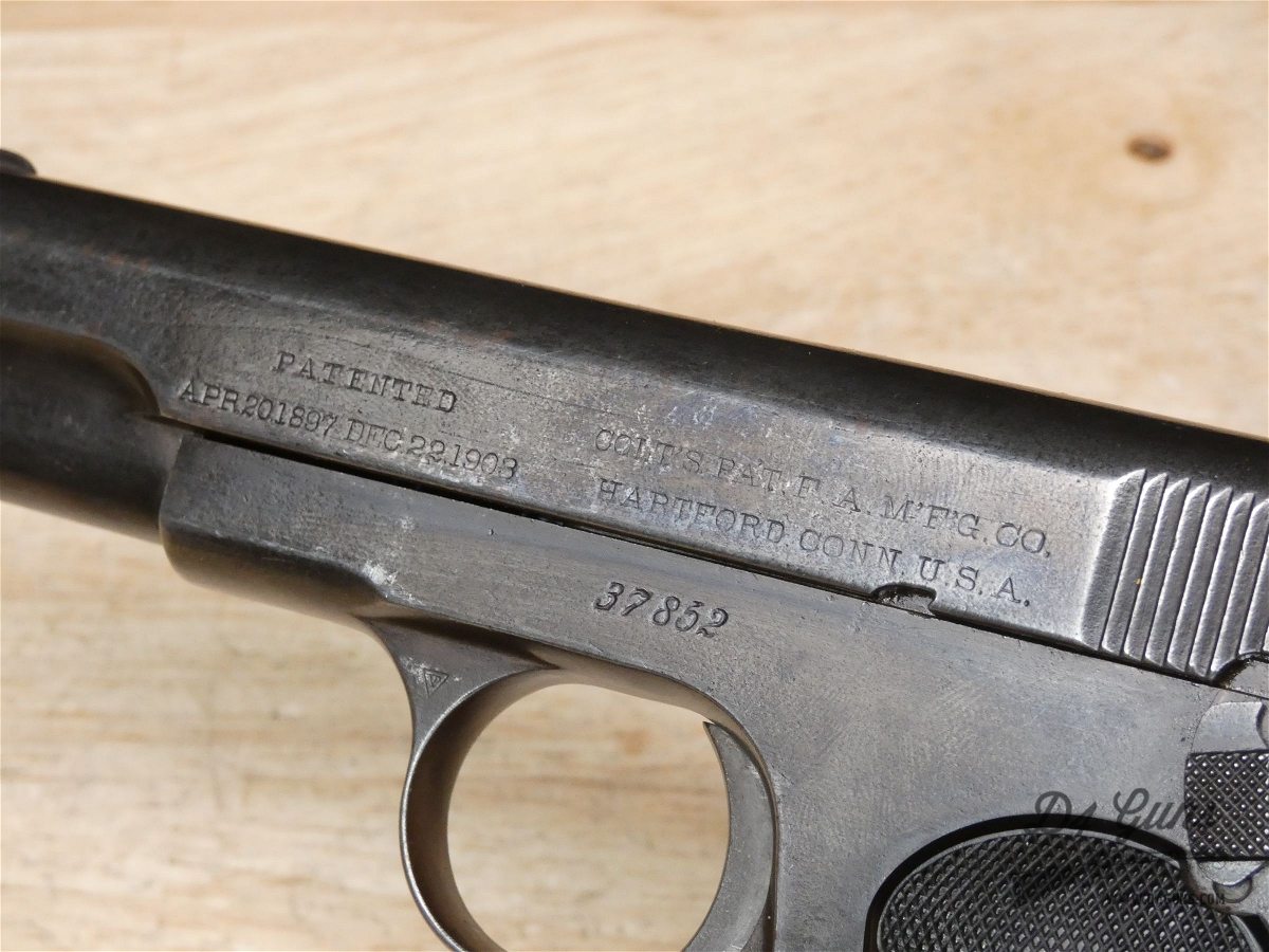 Colt M1903 Pocket Hammerless - .32 ACP - W/ Mag - Mfg 1906 - Low Serial ...