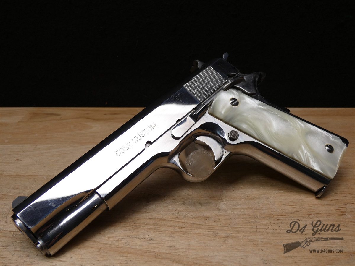 Colt Custom Shop Government 38 1911 - .38 Super - Bright Stainless ...
