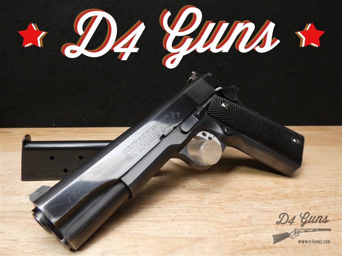 Colt Government Model MK IV Series 70 1911 - .45 ACP - MFG 1981 - MKIV ...