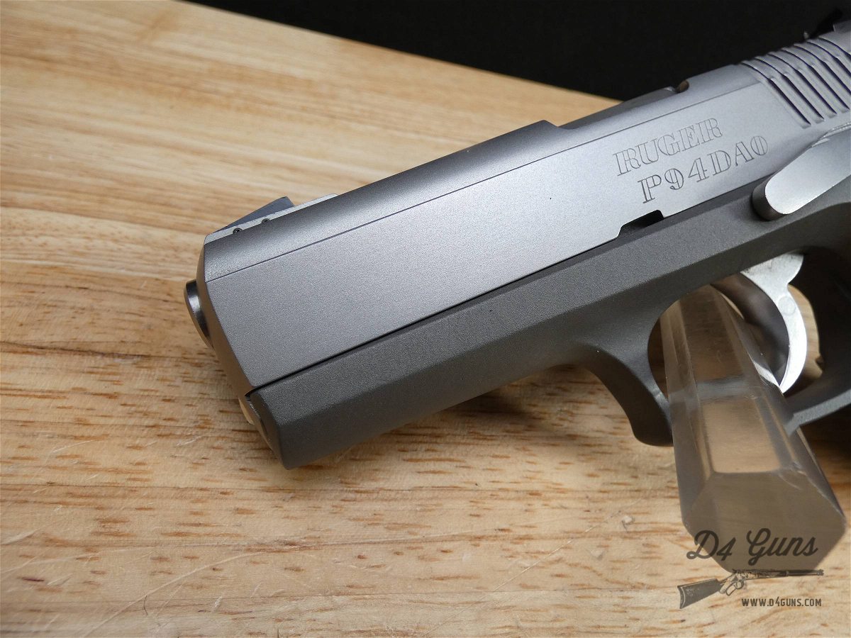 Ruger P94 DAO - 9mm - Stainless - Mfg. 1994 - P94DAO - w/ Case & 4 Mags ...