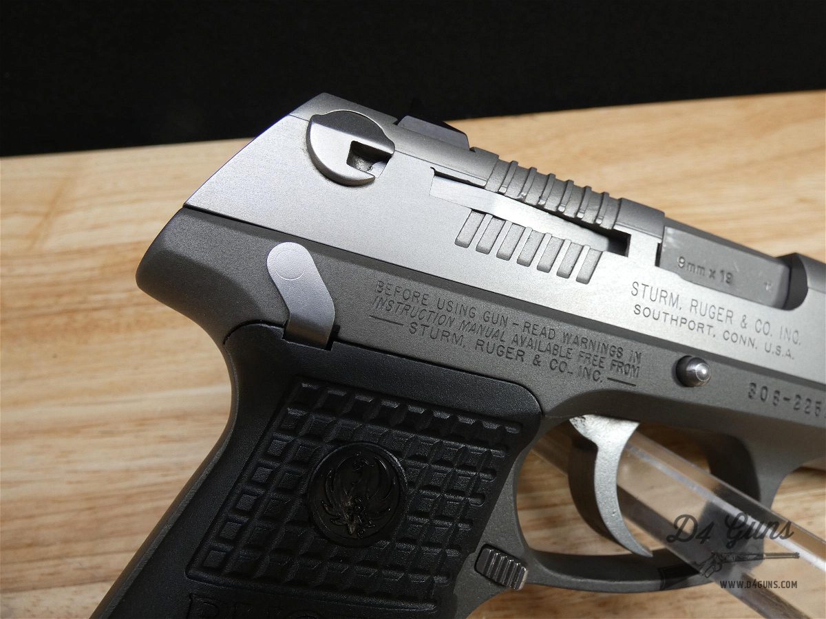 Ruger P94 DAO - 9mm - Stainless - Mfg. 1994 - P94DAO - w/ Case & 4 Mags ...