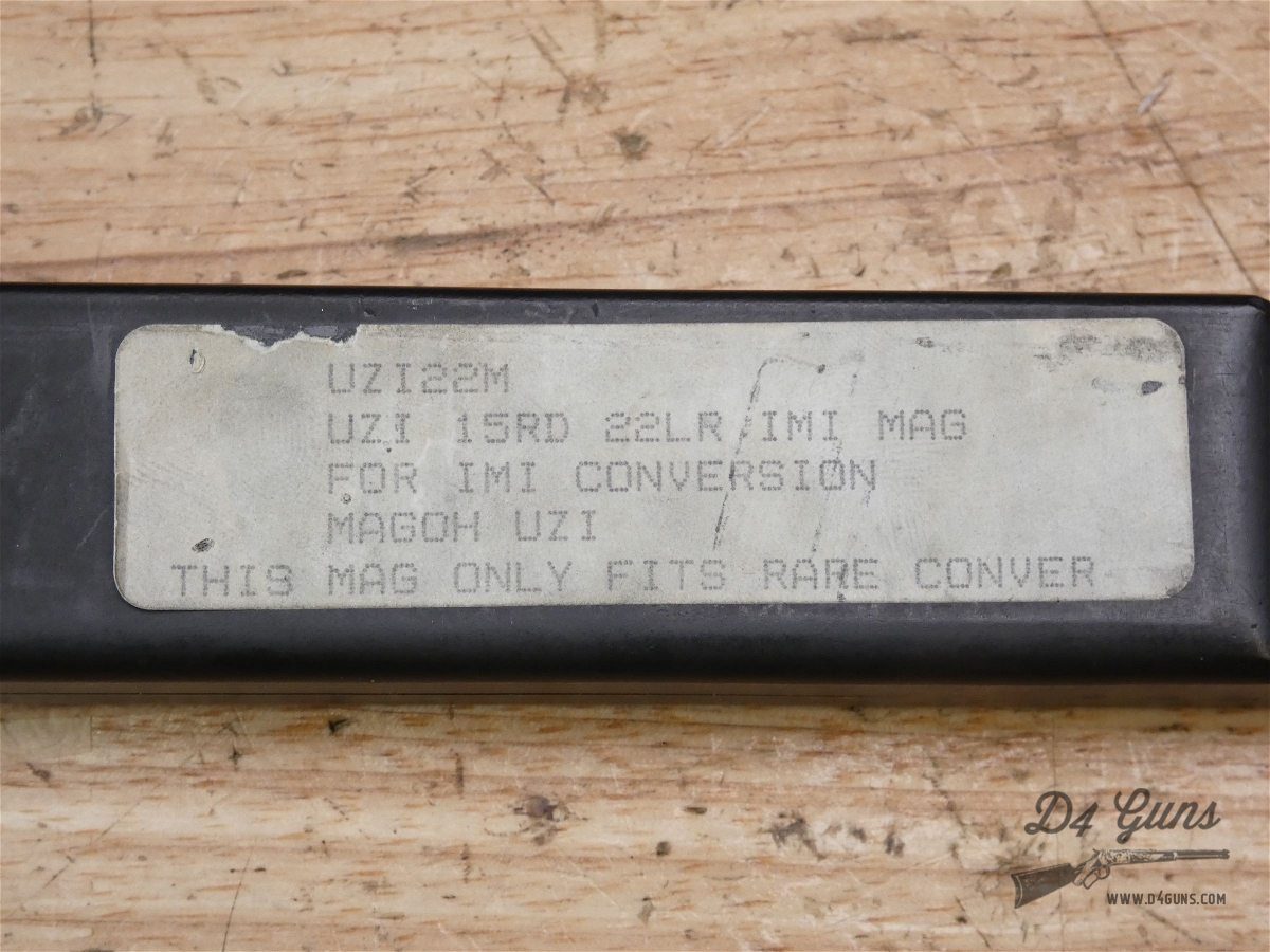 Action Arms Uzi Conversion Kit - .22 LR - IMI - Uzi Carbine Kit - Drop ...