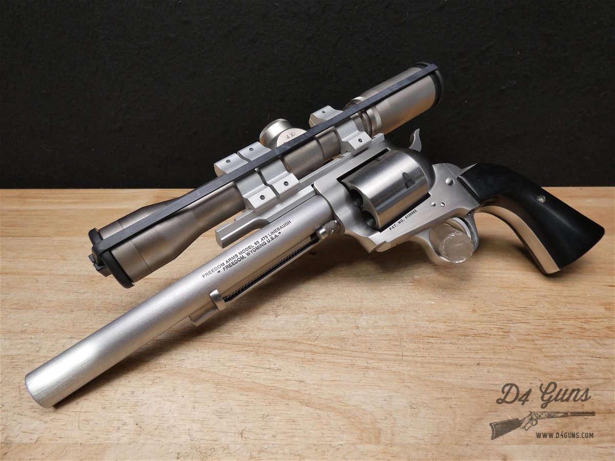 Freedom Arms Model 83 Premier Grade - .475 Linebaugh - Burris - Hunter ...