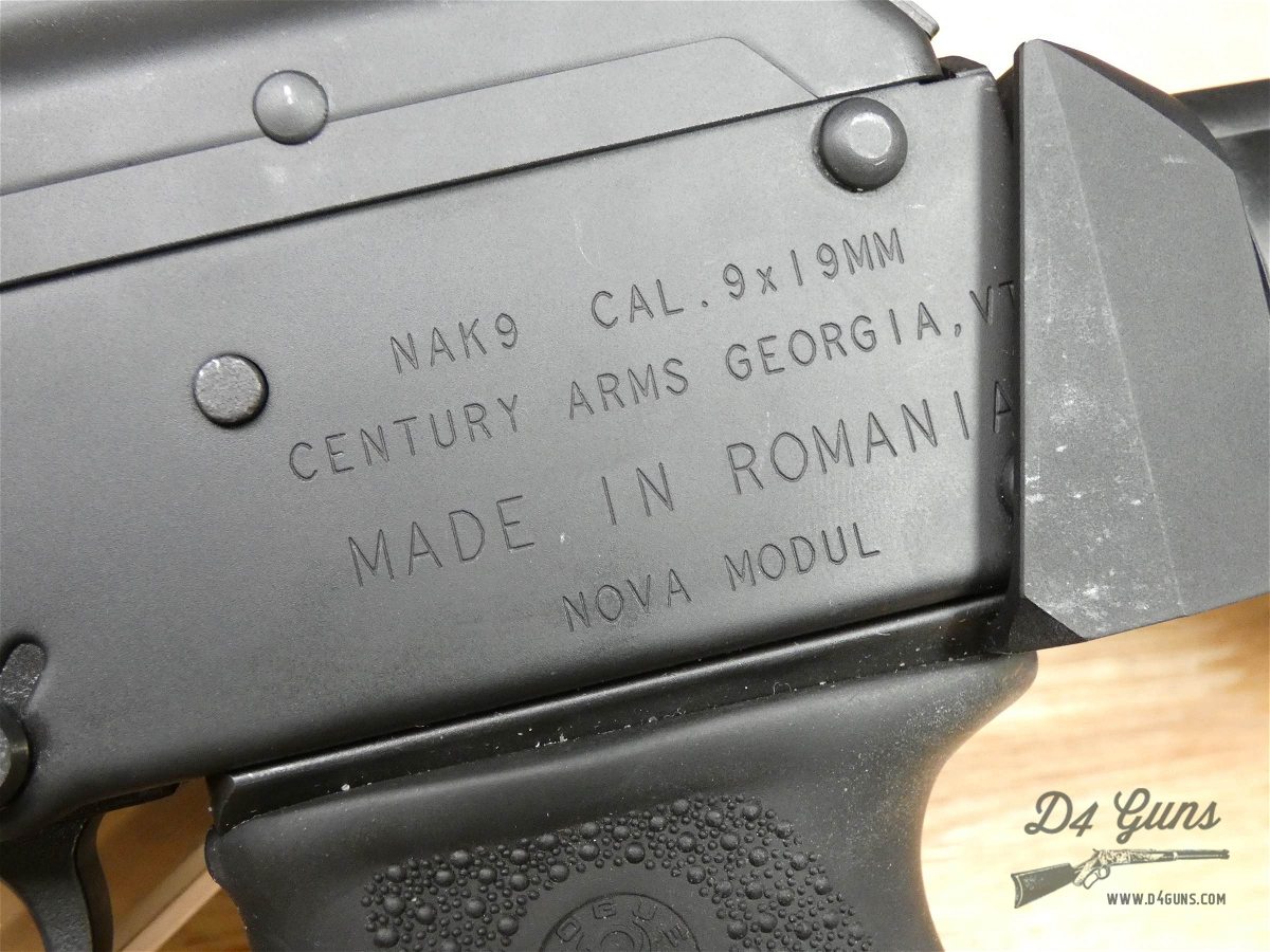 Century Arms Draco NAK9 - 9mm - NAK 9 - CAI - AK Pistol - Manual & 2 ...