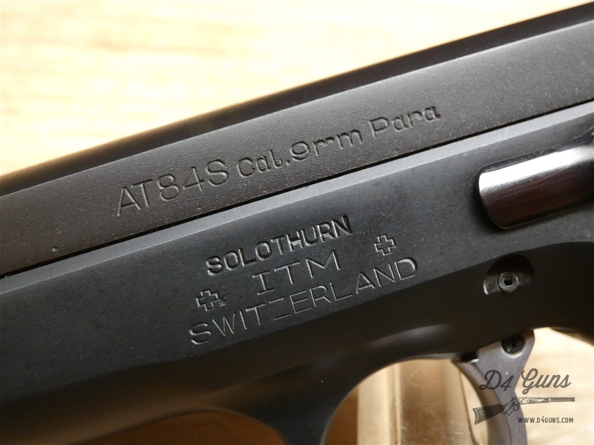 Solothurn AT84S - 9mm - CZ75 Clone - Action Arms - Swiss - ITM - RARE ...