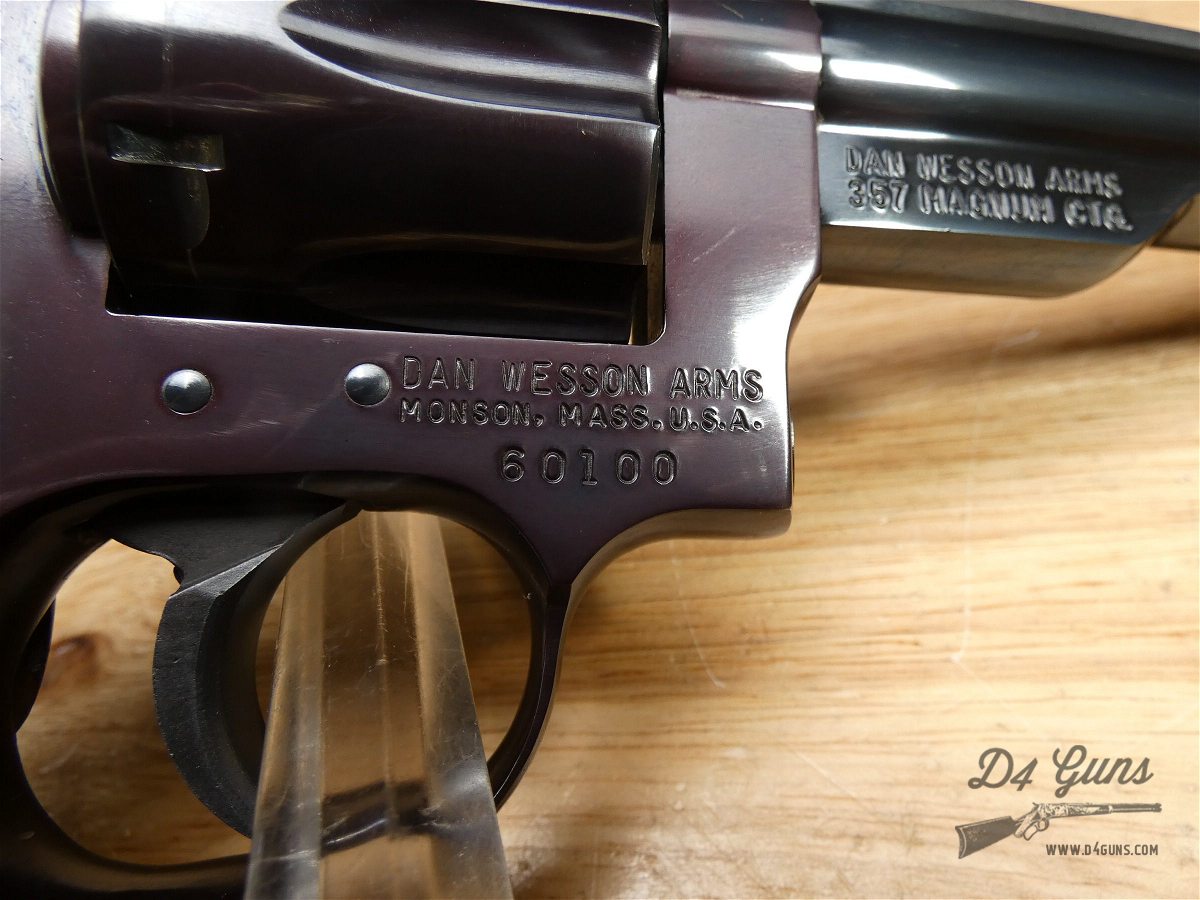 Dan Wesson Model 15 - .357 Mag - 6 IN BBL - MFG 1975 - 15-2 - Revolvers ...