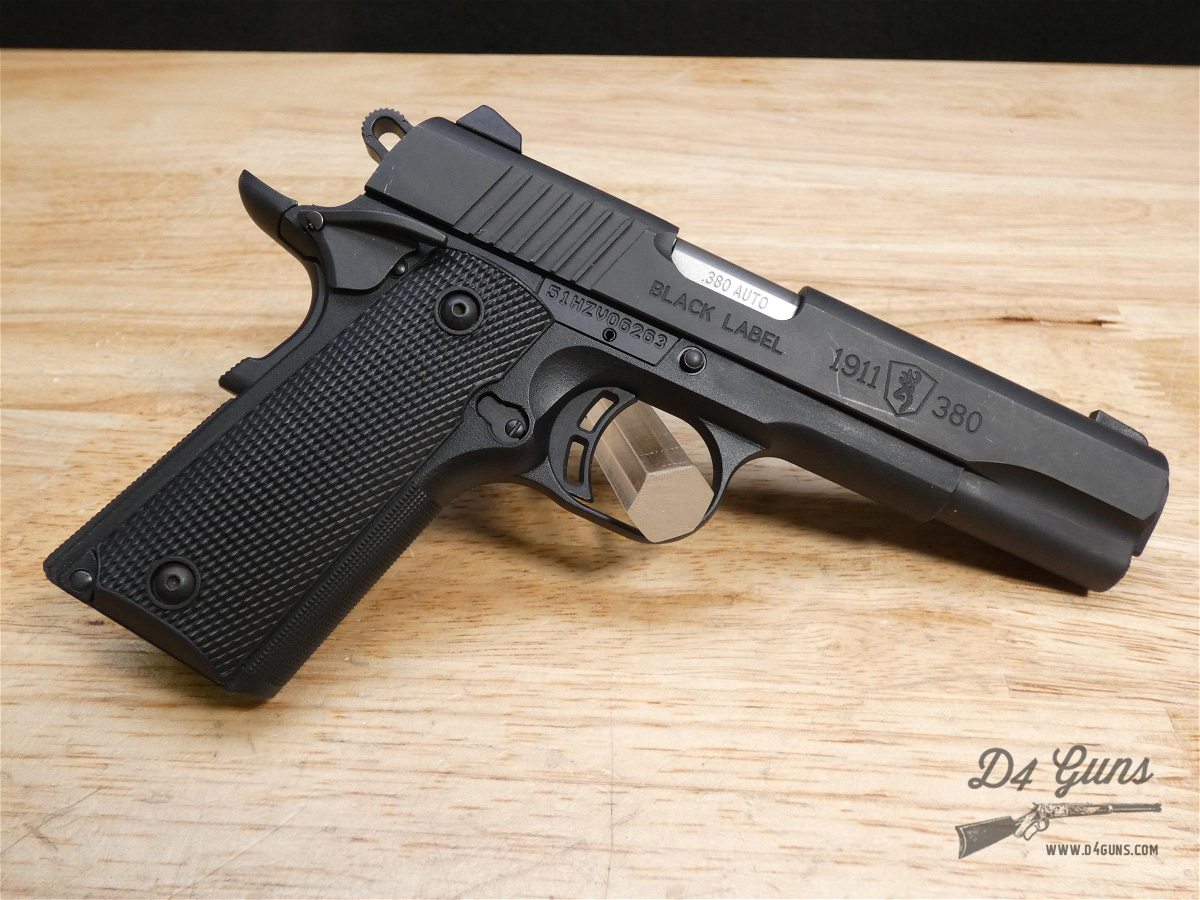 Browning Black Label 1911-380 - .380 ACP - OG Case & Mag - XLNT - Semi ...