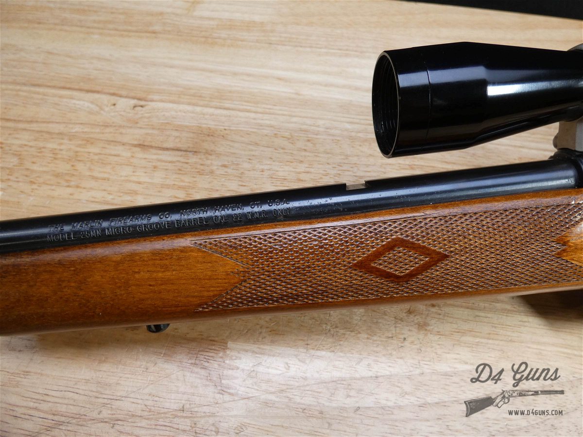 Marlin Model 25MN - .22 WMR - Marlin 25 - 22 Mag - Scope & Mag ...