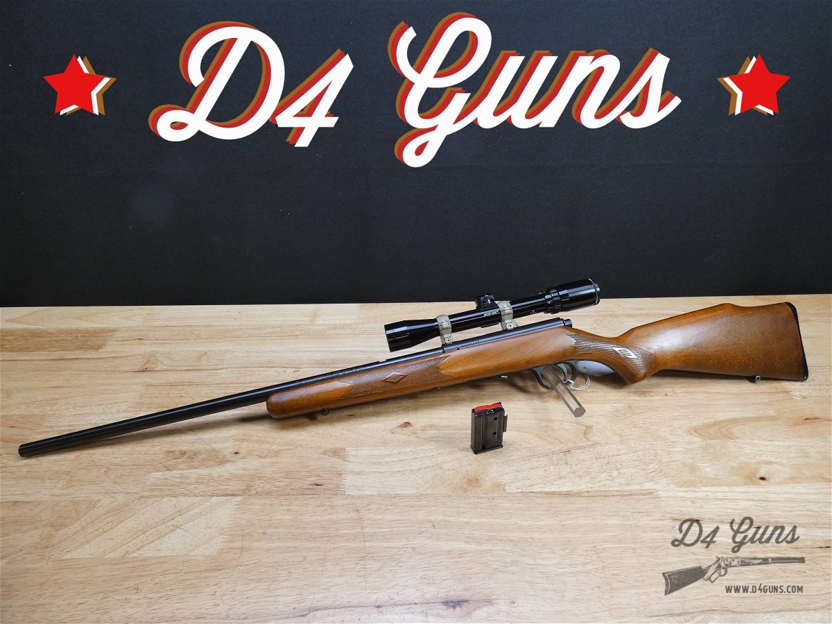 Marlin Model 25MN - .22 WMR - Marlin 25 - 22 Mag - Scope & Mag - Glenfield - Bolt Action Rifles ...
