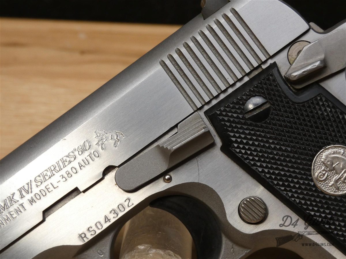 Colt Government MK IV Series 80 - .380 ACP - Mini 1911 Mustang - MFG ...