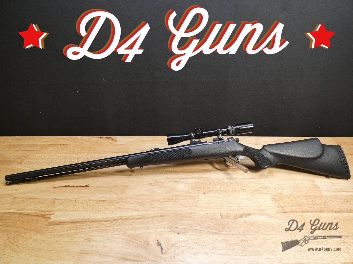 Knight D.I.S.C. - .50 Cal Black powder Rifle - 2x7 Burris Scope - Black ...