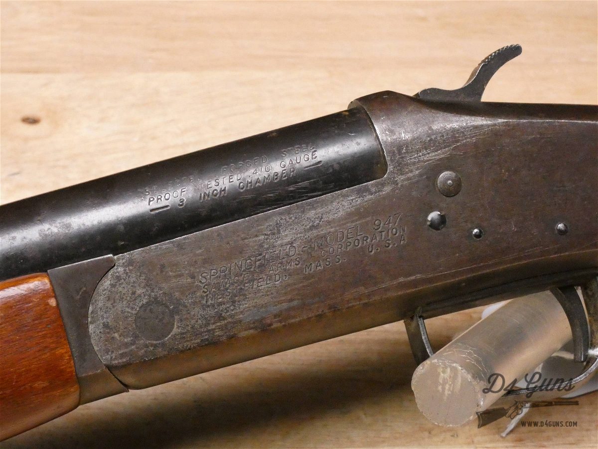 Savage Springfield 947 - 410 Gauge - 3IN Chamber - Ejector - Break Open ...