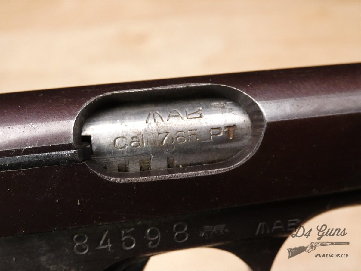 MAB Model D - .32 ACP - French - 7.65 - FN 1910/22 - German WWII ...