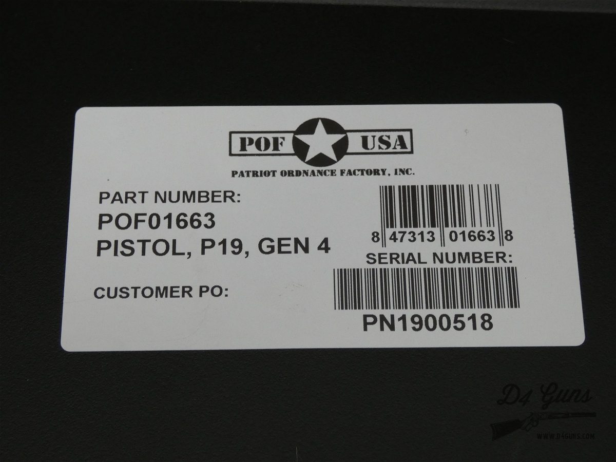 POF P19 Gen 4 - 9mm - Gentleman Series - Glock 19 Clone - Limited ...