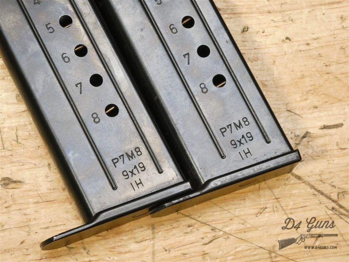 HK P7 M8 - 9mm - P7M8 - H&K - Heckler & Koch - 1986 - Chantilly - W ...