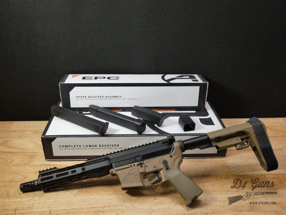 Aero Precision EPC9 - 9mm - FDE / Black - PCC - Complete Upper / Lower ...
