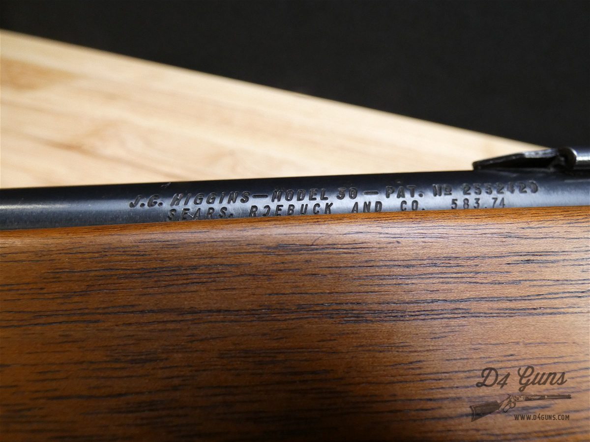 J.C. Higgins Model 30 - .22 LR - Sears Roebuck - W/4X Scope - Semi Auto ...