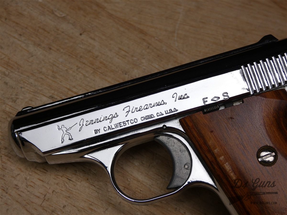Jennings J-22 - .22 LR - J22 J 22 - Jimenez JA-22 - Chrome Finish & OG Box - Semi Auto Pistols ...