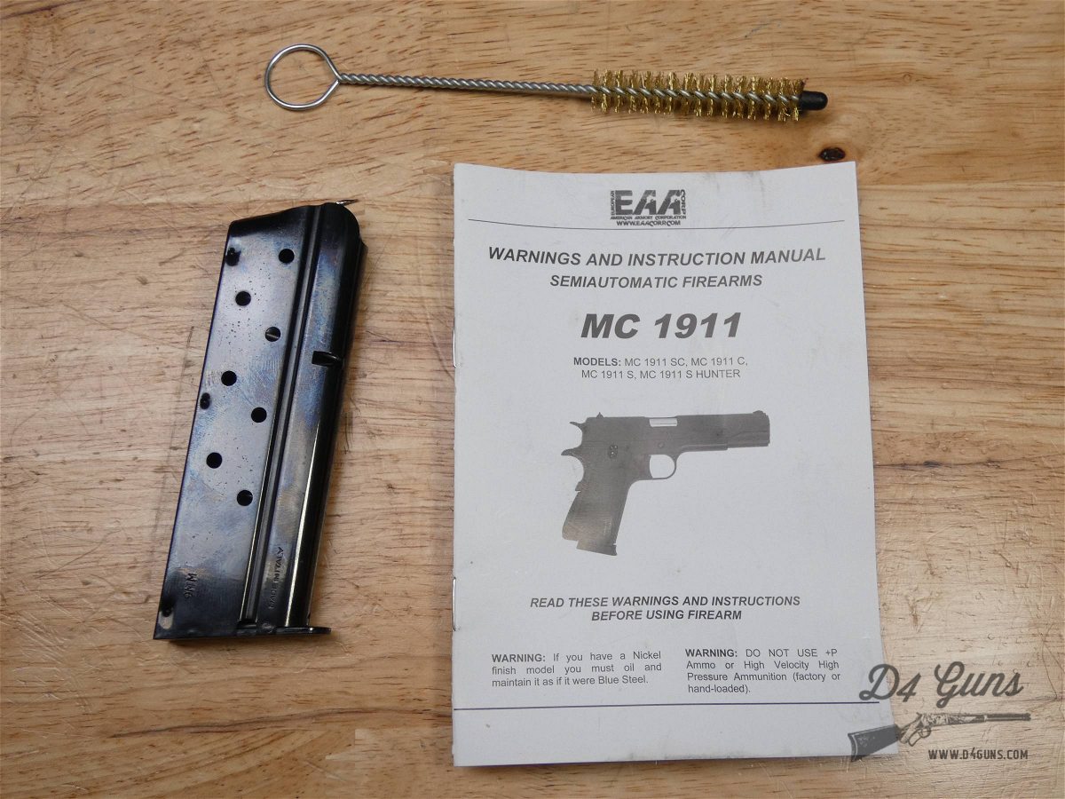 EAA Girsan Untouchable MC1911 SC - 9mm - w/ OG Case & Mag! - MC 1911 - XLNT - Semi Auto Pistols ...