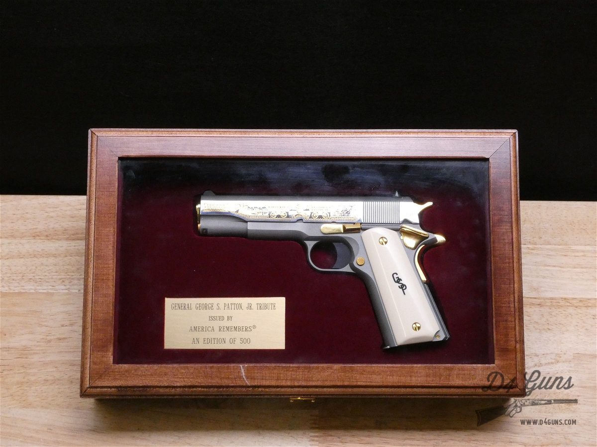 Colt 1911 General George S. Patton Jr WWII 75th Anniversary Tribute Pistol - Semi Auto Pistols ...