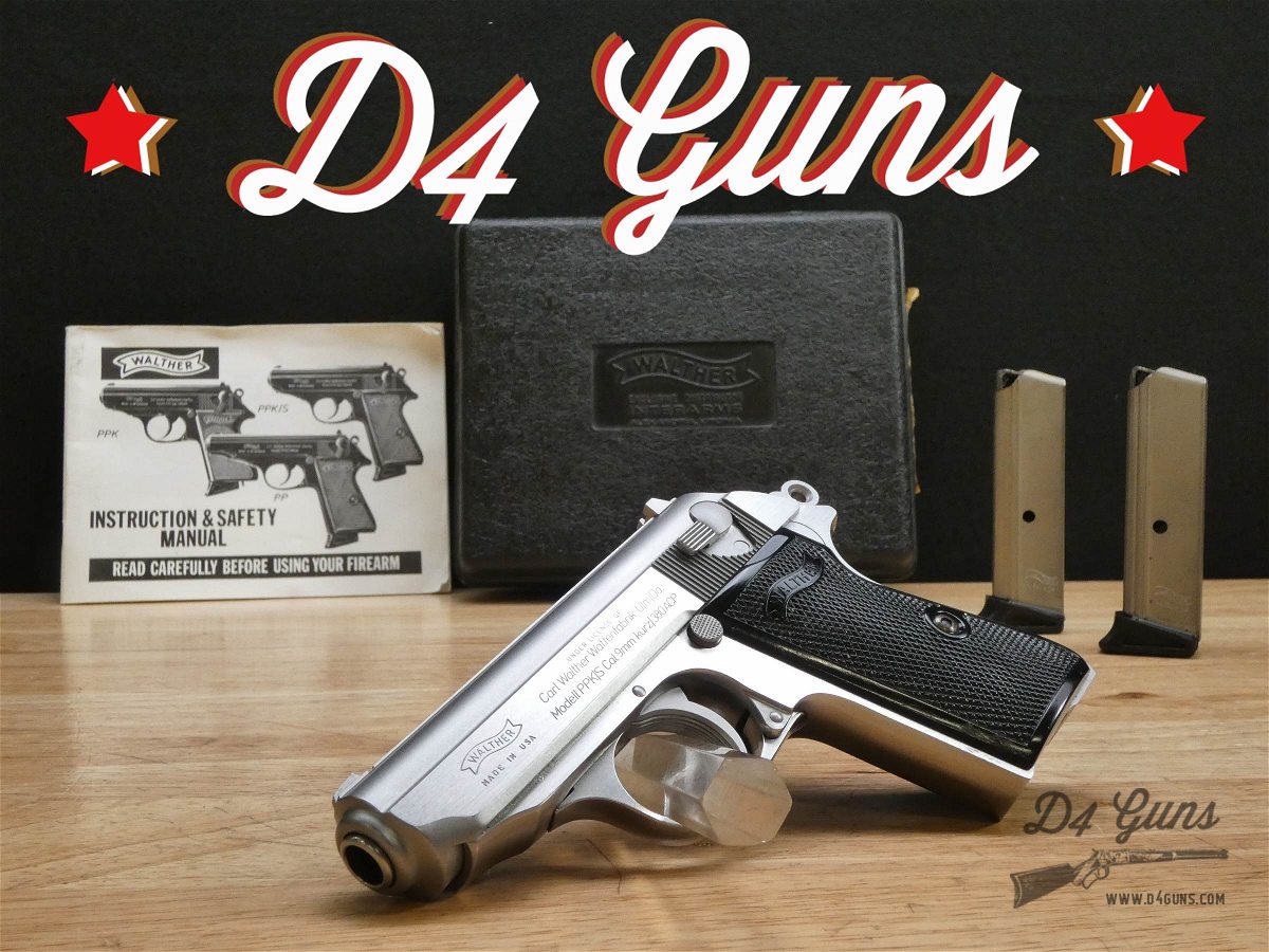 Walther PPK/s Stainless - .380 ACP - PPKs - Interarms - w/ OG Case ...