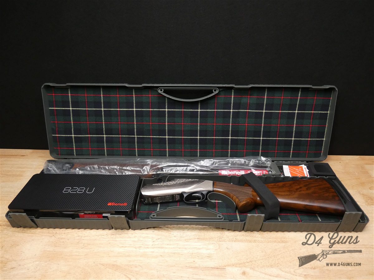 Benelli 828U Field - 12 Gauge - XLNT w/ Case & MORE - 828 - Engraved ...