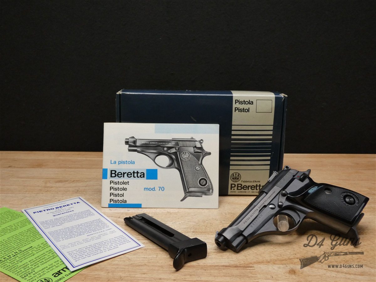 Beretta 70S - .22 LR - MFG 1982 - Steel Frame Model 70-S w/ OG Box & MORE - Semi Auto Pistols at ...