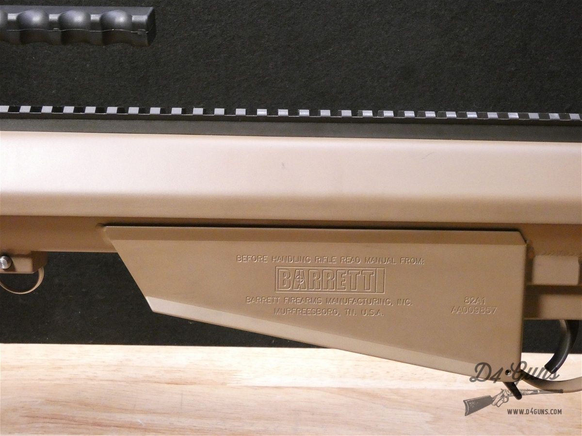 Barrett 82A1 - .50 BMG - M82A1 - 82-A1 - FDE - M107 - w/ Case & More ...