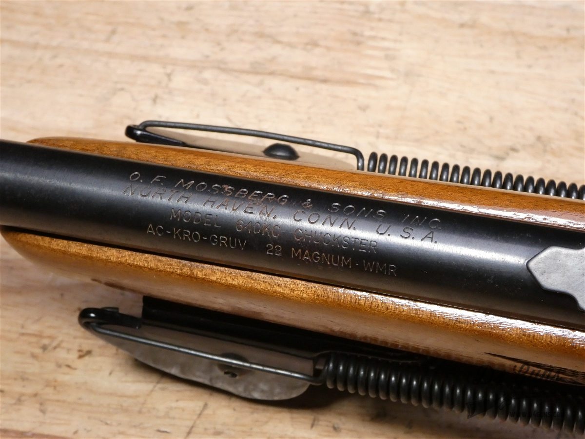 Mossberg 640KC Chuckster - .22 Mag WMR - 640 KC - Varmint - Bipod & Sling - Bolt Action Rifles ...