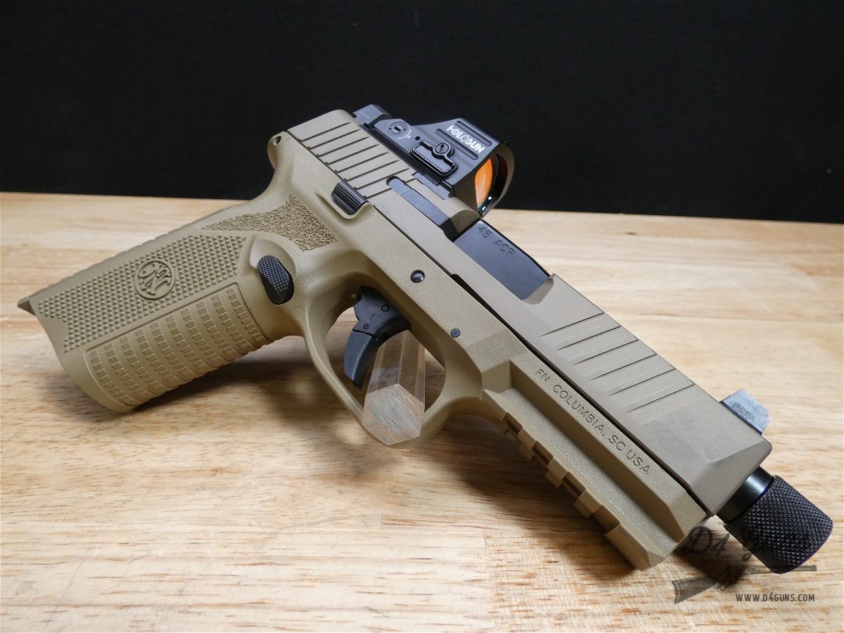 FN 545 Tactical - .45 ACP - Optics RDY w/ Holosun - Threaded BBL ...