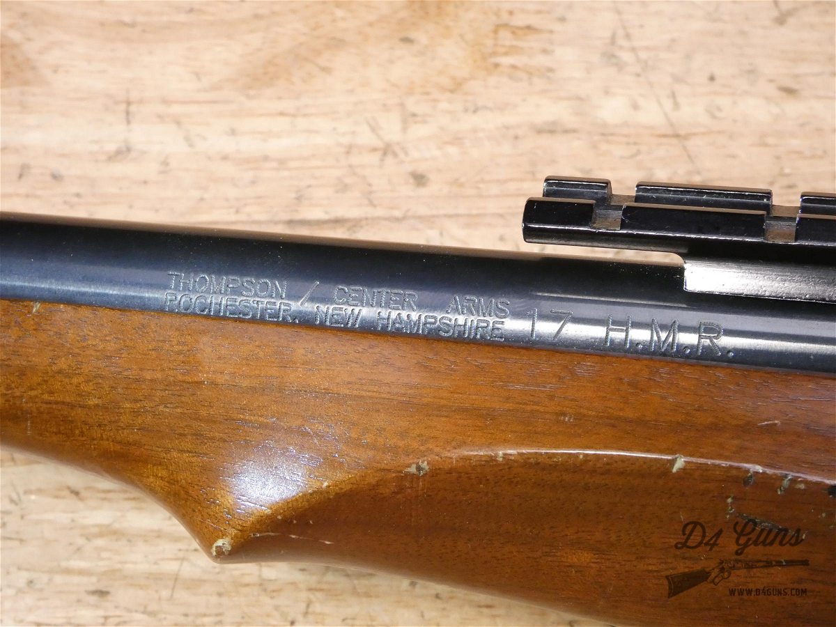 Thompson Center Contender G1 - .17 HMR - Walnut - Rimfire T/C - w/ Rail ...