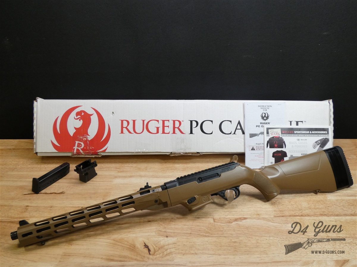 Ruger PC Carbine - 9mm - w/ OG Box & Mag - PCC - Mfg. 2019 - FDE - Semi ...