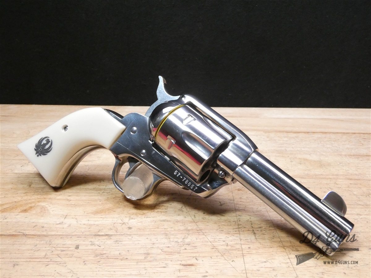 SCARCE Ruger Vaquero Sheriffs Model - .45 Colt - Stainless - OG Case & MORE - Revolvers at ...