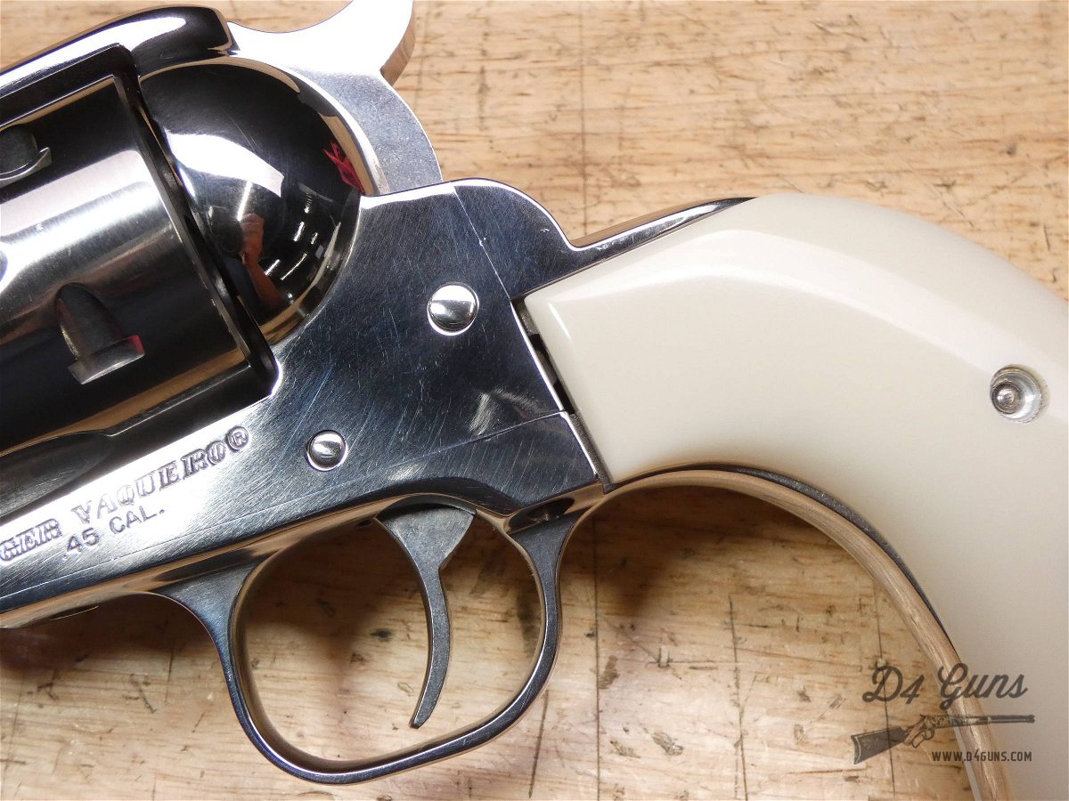 SCARCE Ruger Vaquero Sheriffs Model - .45 Colt - Stainless - OG Case ...
