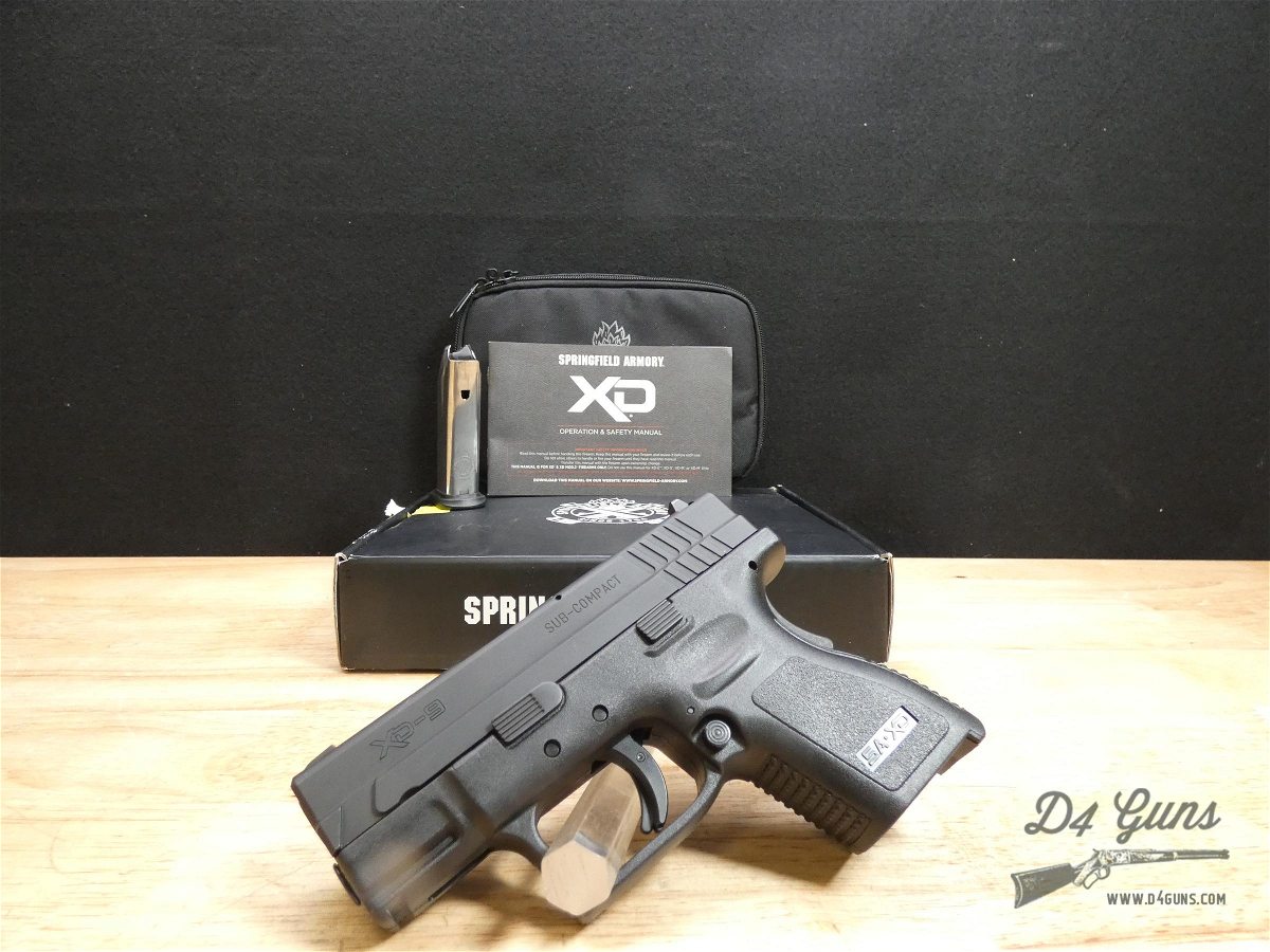 Springfield XD-9 Sub-Compact - 9mm - w/ Case & Mag - XD9 XD - CCW ...