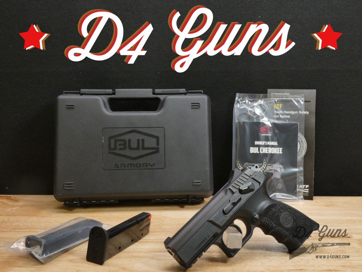 BUL Armory Cherokee - 9mm - Compact - LNIB w/ Mags! - DA/SA - LOOK ...