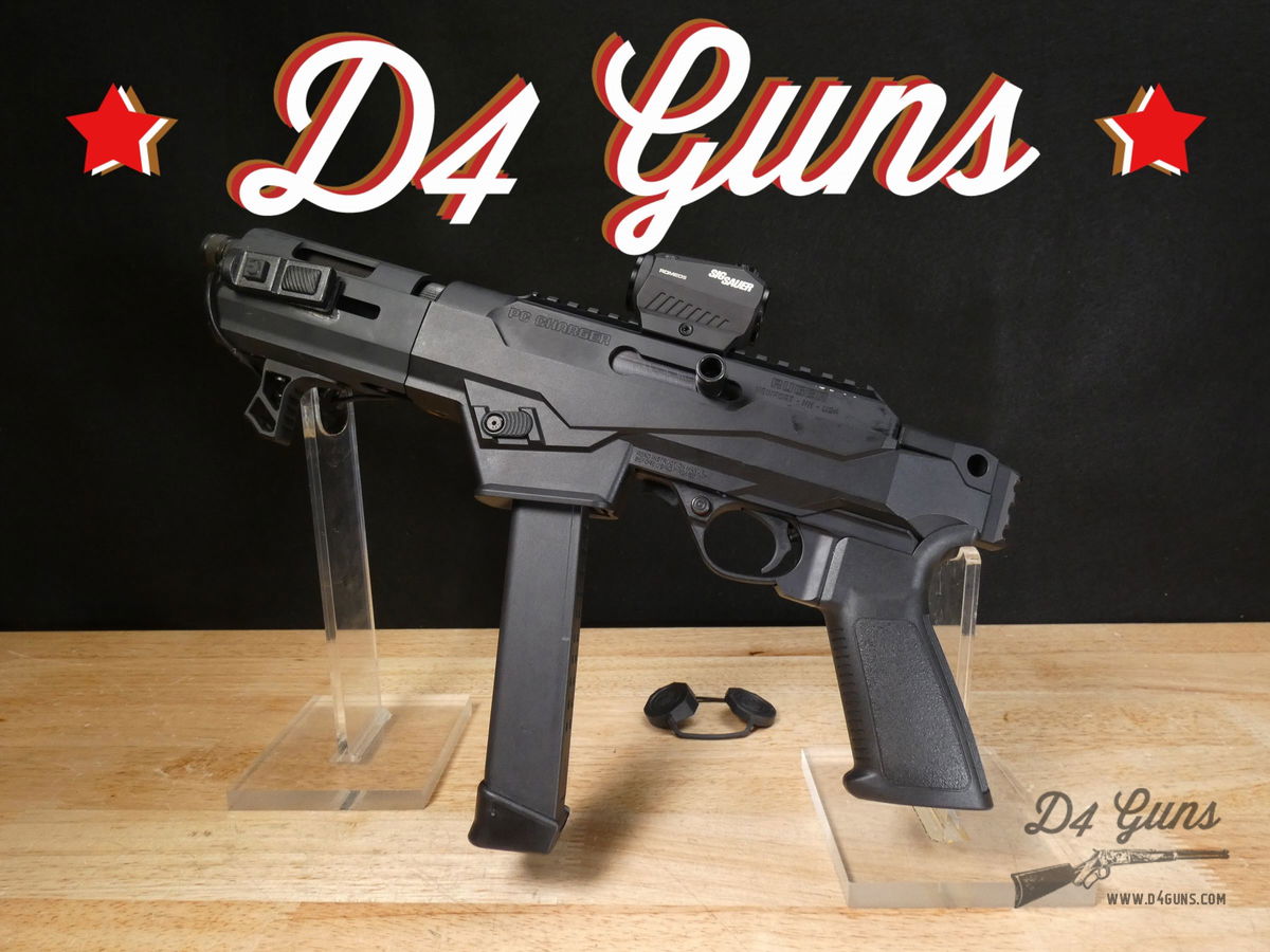 Ruger PC Charger - 9mm - Sig Romeo5 Red Dot & Weapon Light - Glock Mag ...