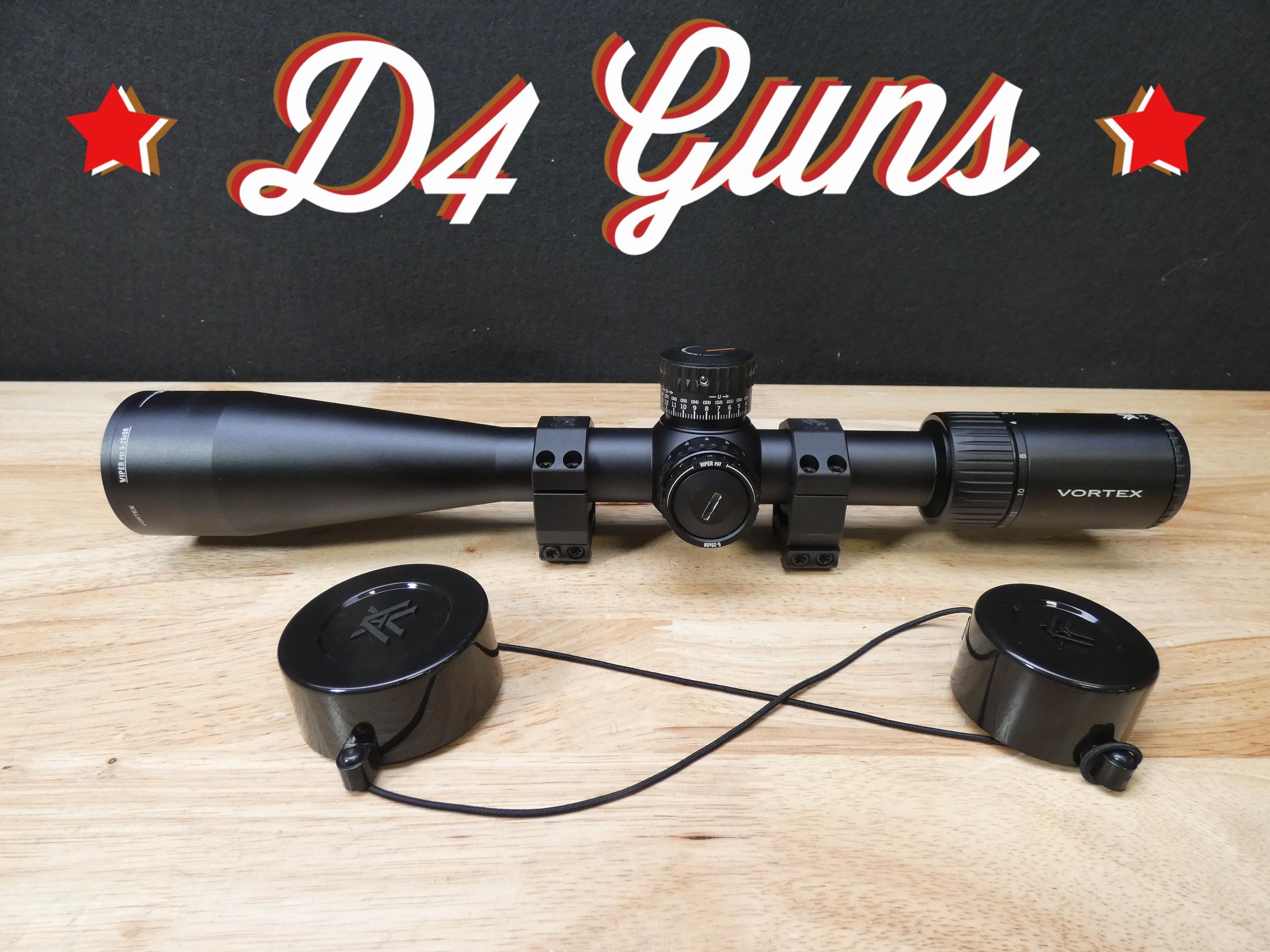 Vortex Viper PST Gen II 5-25x50 FFP Rifle Scope - with Vortex Rings ...