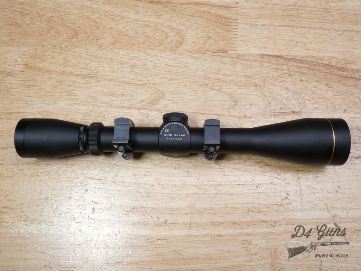 Leupold VX-1 3-9x40 Rifle Scope - w/Rings! - O - Gun Scopes at ...