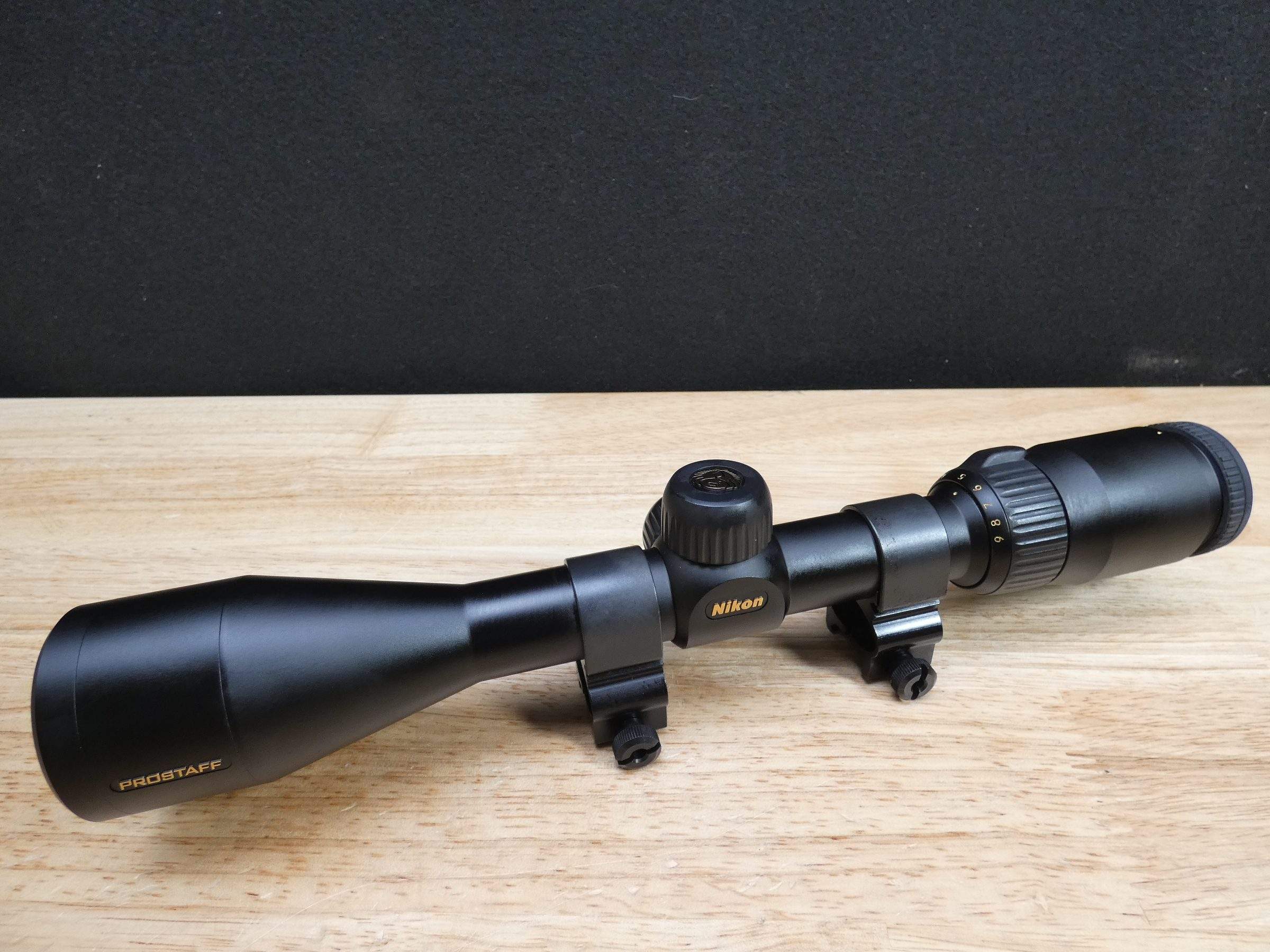 Nikon Prostaff 3-9X40 Rifle Scope w/Rings - O - Gun Scopes at GunBroker ...
