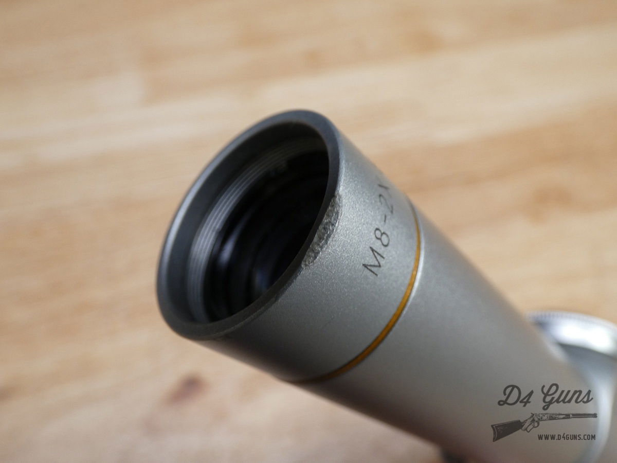 Leupold M8-2X Extended E.R. 2x20mm - Handgun Scope - Silver! - O - Gun ...
