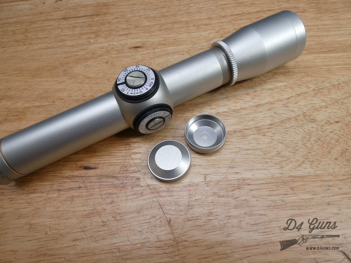 Leupold M8-2X Extended E.R. 2x20mm - Handgun Scope - Silver! - O - Gun ...